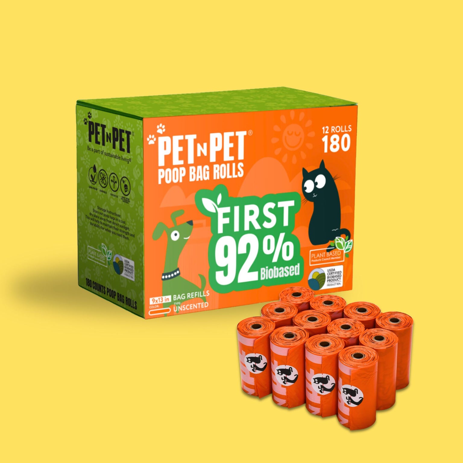 41% Plant-based Poop Bags – Pet N Pet